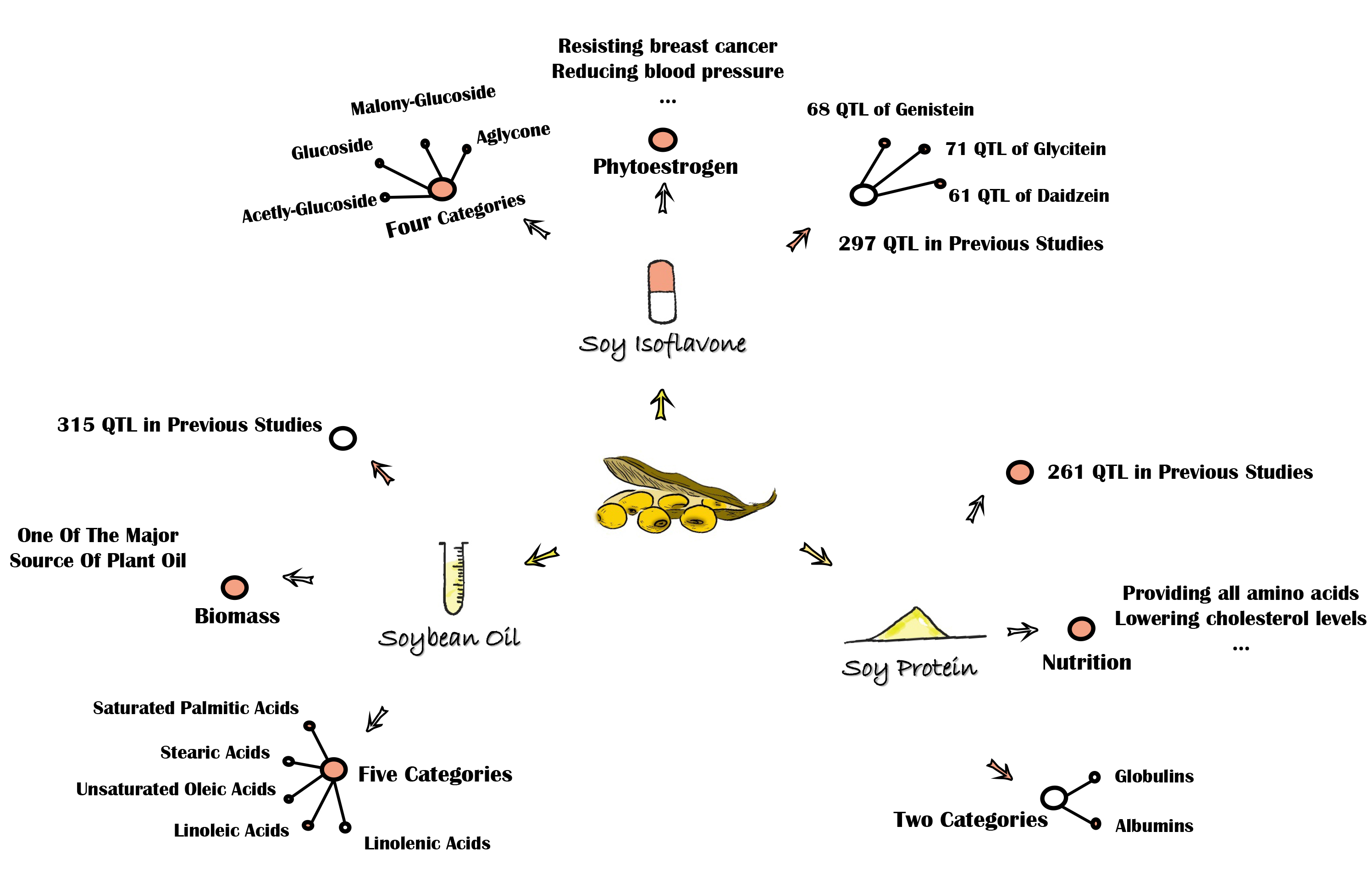Novel Qtl And Meta Qtl Mapping For Major Quality Traits In Soybean Chen